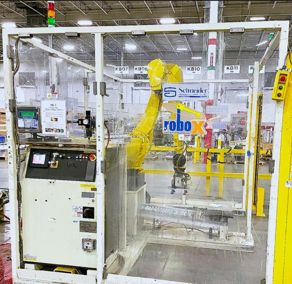 Pre-Owned Fanuc M-710iC/50 Robot Schneider Robox Palletizing Systems ...